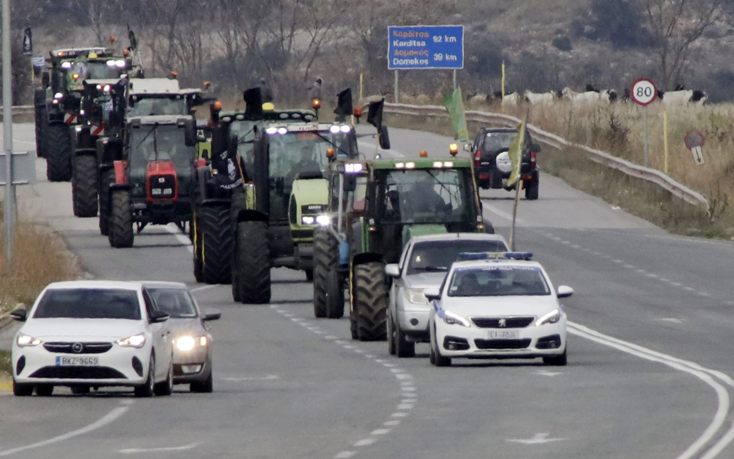 Έκτακτα μέτρα κυκλοφορίας λόγω της καθόδου των τρακτέρ - Ποιοι δρόμοι ...