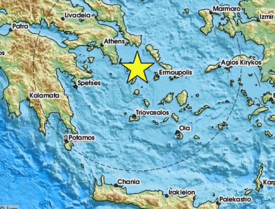 Σεισμική δόνηση αναστάτωσε τη Σύρο και την Αττική πριν από λίγα λεπτά ...